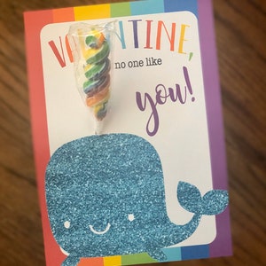 DIY Narwhal Unicorn Printable Valentine 'pretty Personal by Jenna' - Etsy