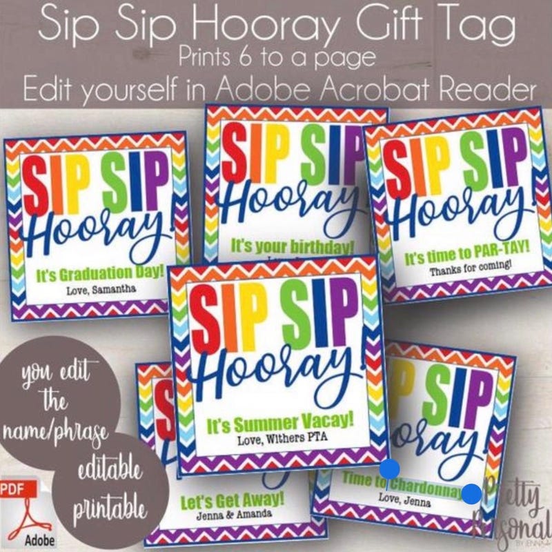 Sip Sip Hooray - Etsy
