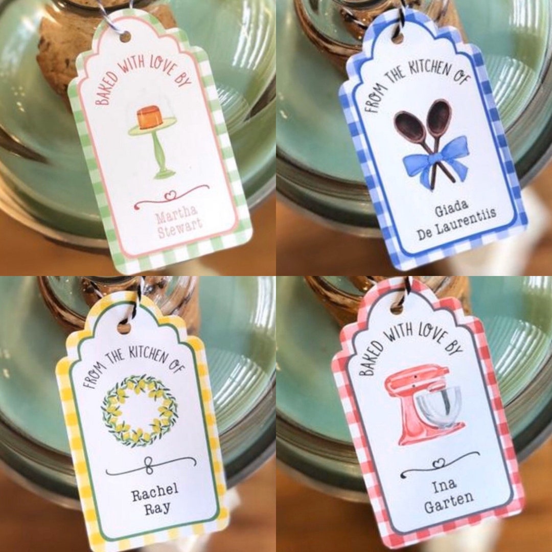 Kitchen Gift Tags! 'from the Kitchen Of' or Baked With Love' Choose ...