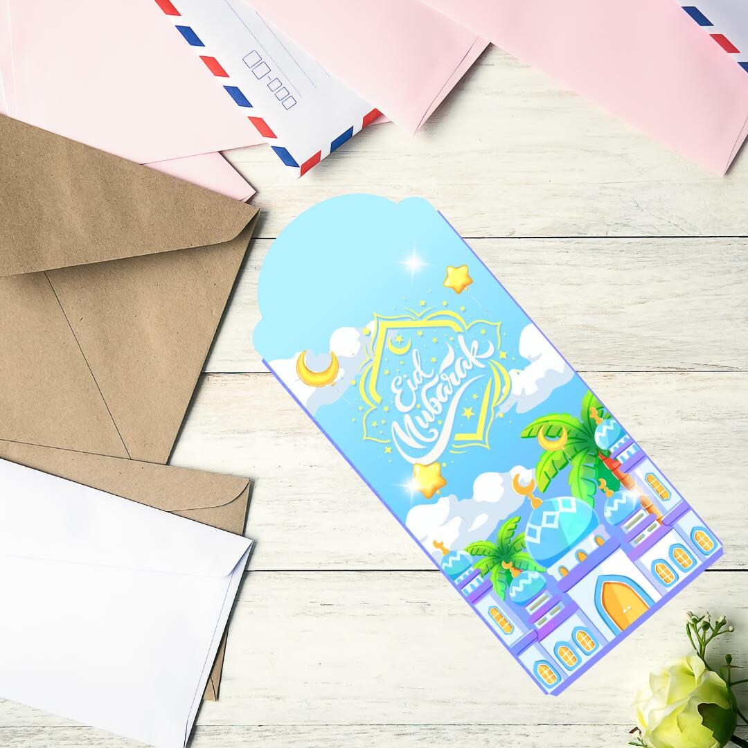 Eid Mubarak Printable Eidi Envelopes | DIY Islamic Money Gift Holders ...