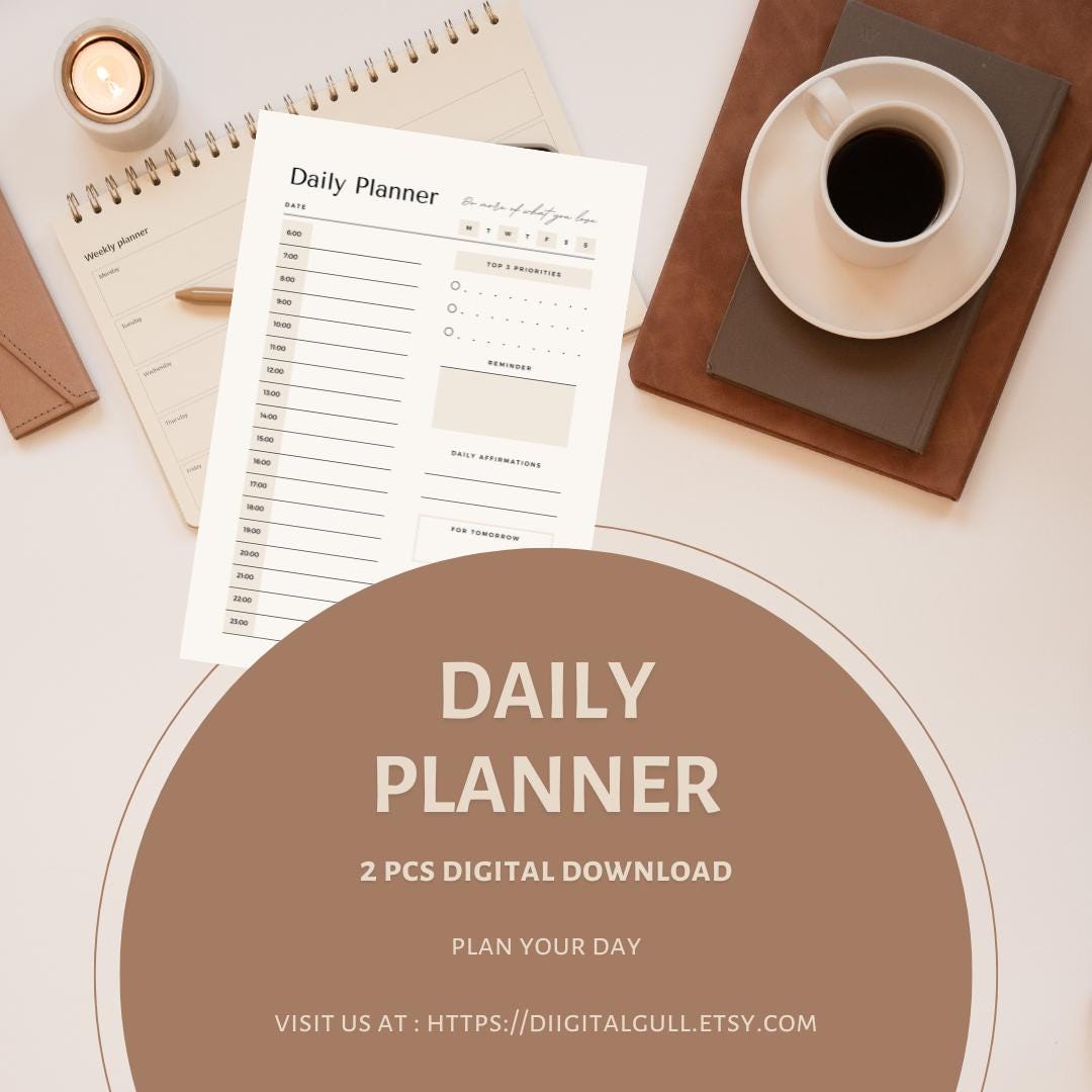 Daily Planner With Habit Tracker – Comprehensive Organizer for Managing ...