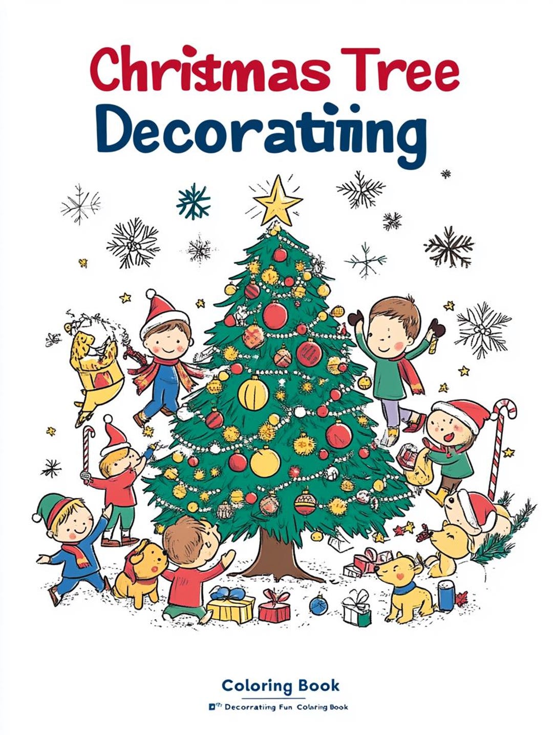 Christmas Tree Coloring Book for Kids | 20 Unique & Fun Holiday ...