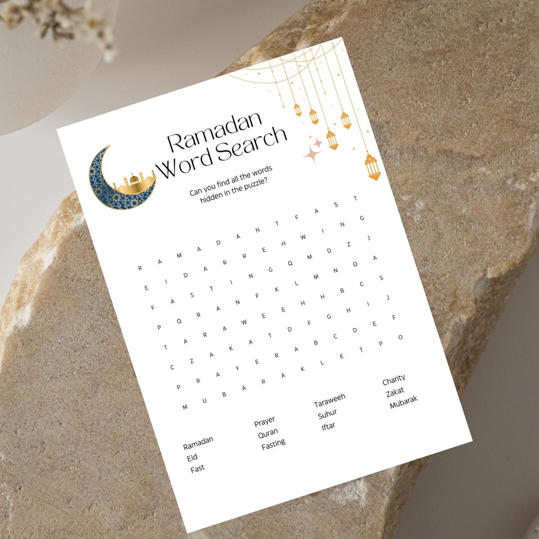 Ramadan Word Search Printable – Fun Educational Ramadan Activity for ...