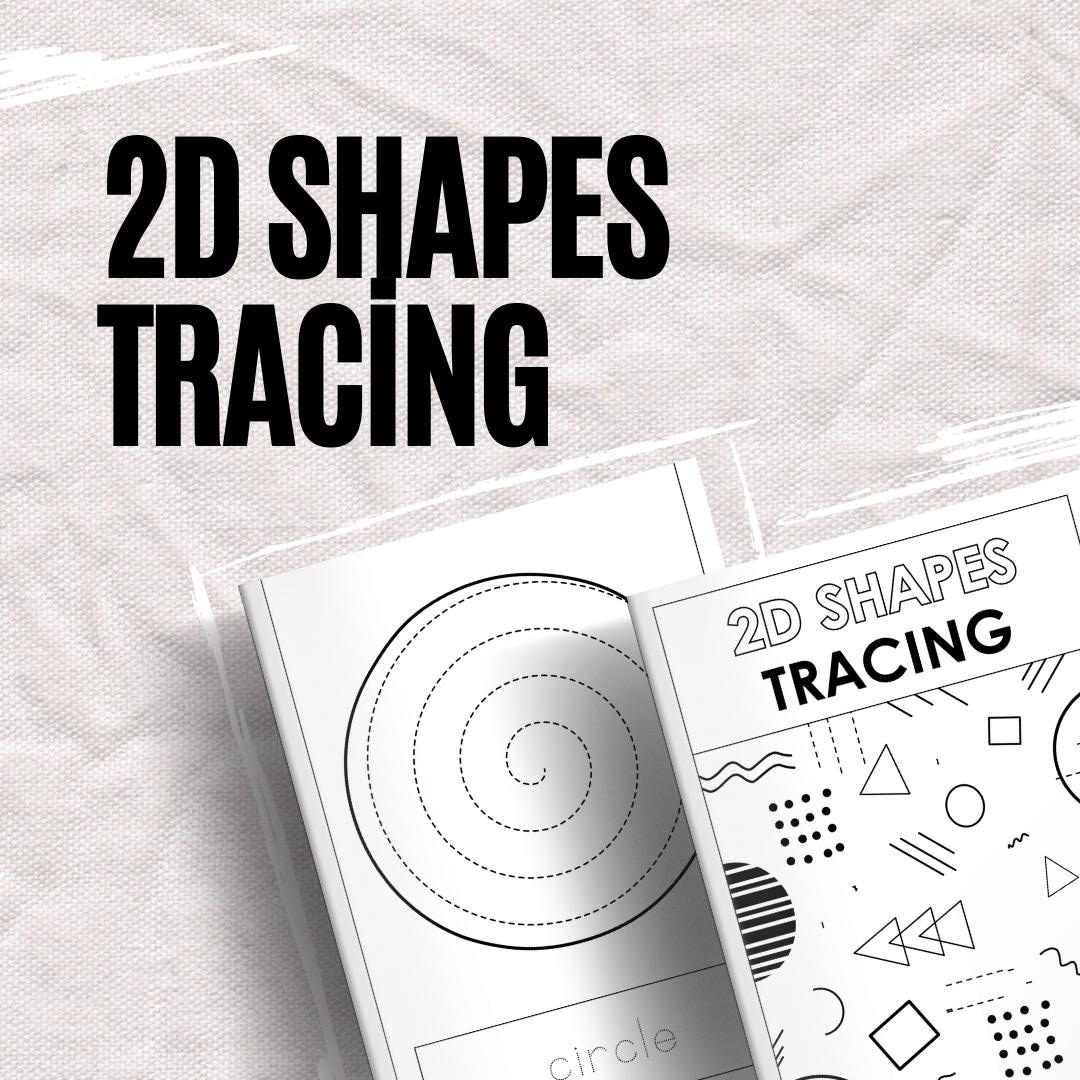 2D Shapes Tracing Worksheets | Fun & Interactive Shape Identification ...