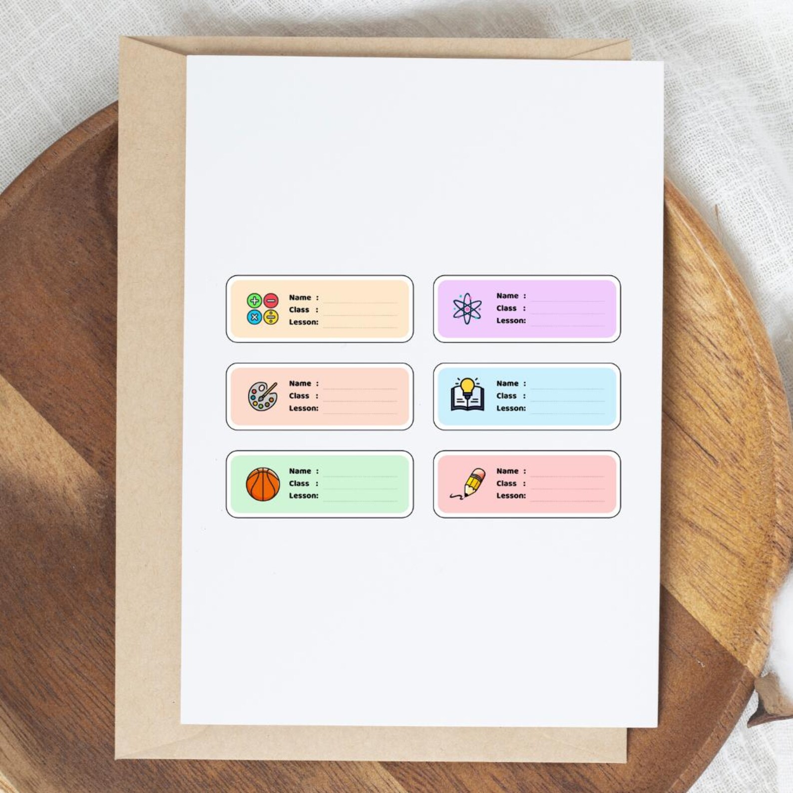 Fun & Customizable Kids Name Stickers | Eye-catching Designs for School ...