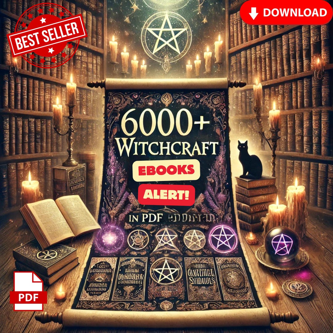6000 Witchcraft Books Bundle, Wiccan Spells, Occult, Pagan, Rituals PDF ...