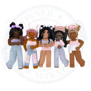 25 Blocky Girls Digital PNG Set of High Resolution Images PNG Format ...
