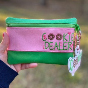 Cookie Zipper Bag and Charm , Cookie Dealer - Etsy