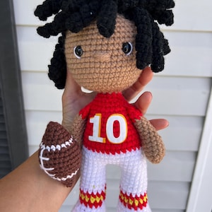 Patrick Mahomes, Isaiah Pacheco Inspired Crochet Doll - Etsy