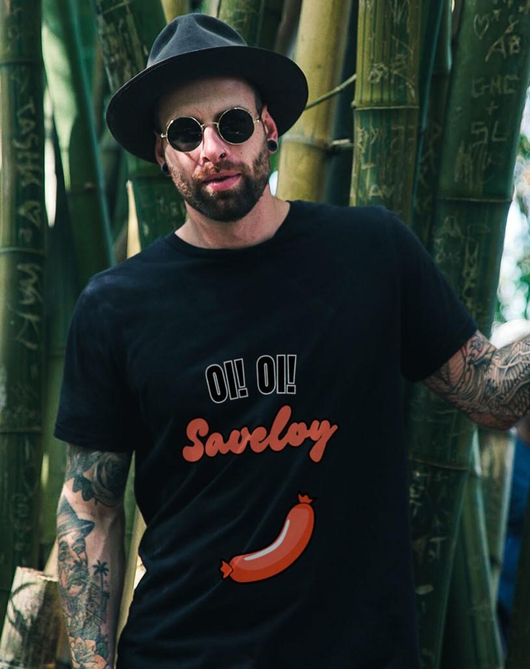 London Slogan T-shirt, Oi Oi Saveloy Cockney Quote Shirt, Market Trader ...