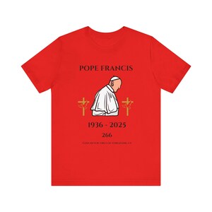 Pope Francis Commemorative T-shirt, Vatican Catholic Tee, Religious ...