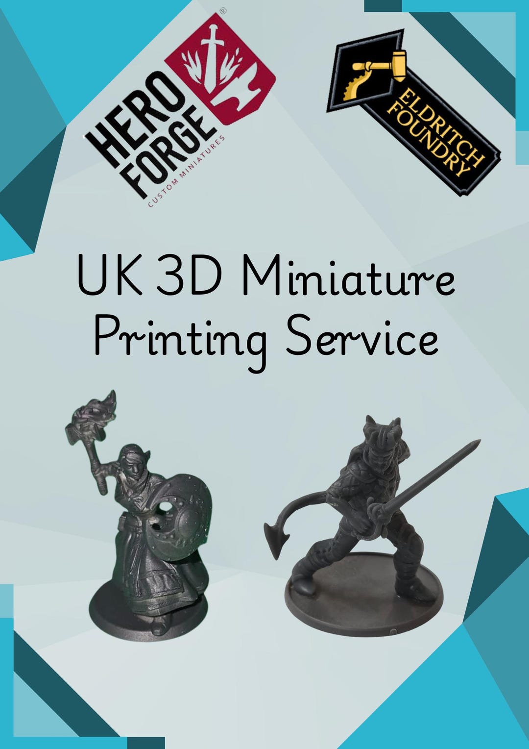 Custom 3D Miniature Printing Service – Resin Printed Dnd, Warhammer ...