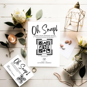 Oh Snap! Wedding Photo Collection Card – Customizable Canva Template ...