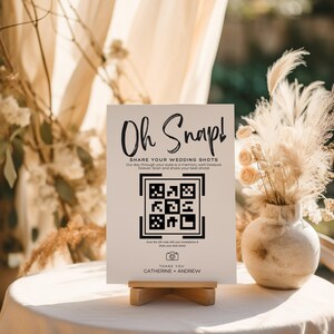 Oh Snap! Wedding Photo Collection Card – Customizable Canva Template ...