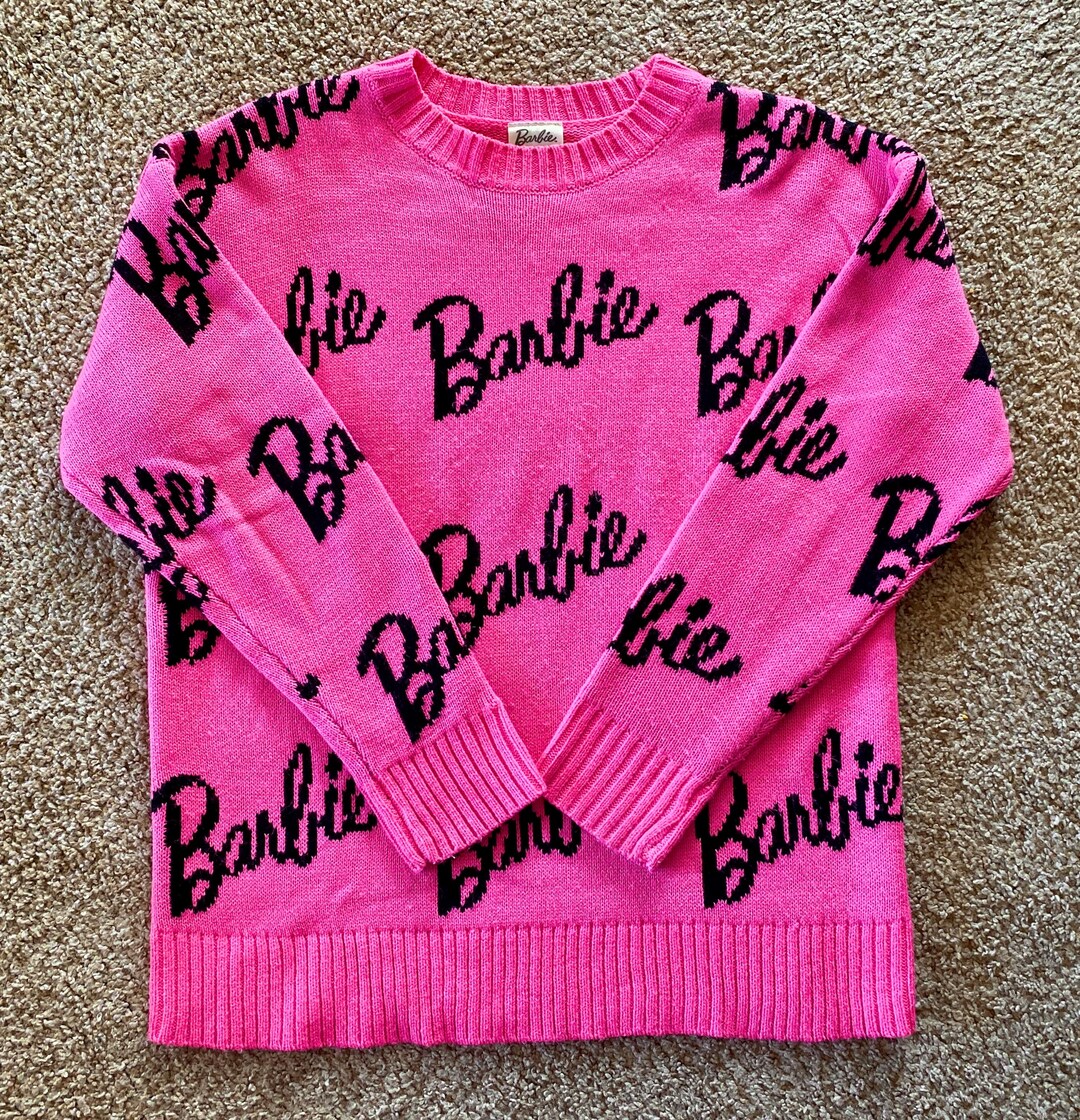 Rare (2018) Forever 21 "barbie" Hot Pink Long-sleeve Knit Sweater ...