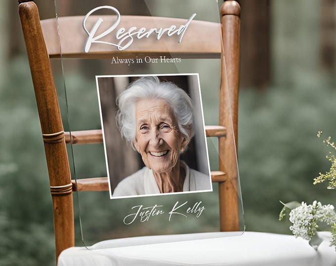 In Loving Memory Table Sign | in Memory Wedding Sign | Modern Script ...