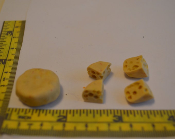 1/12th Scale Swiss Cheese, Made of Polymer Clay - Etsy