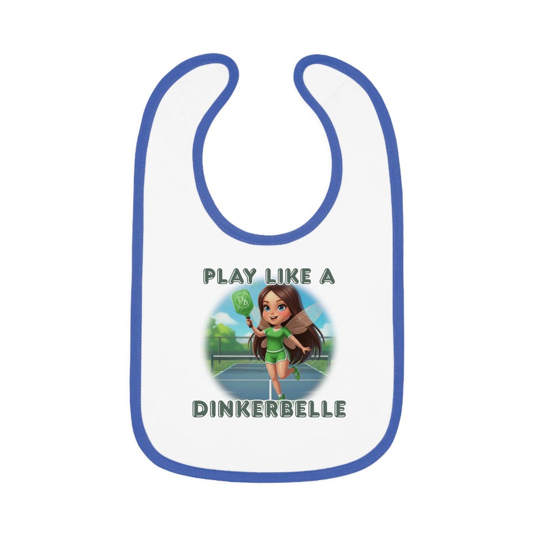 Offical Play Like A Dinkerbell Baby Contrast Trim Jersey Bib - B1G - Etsy