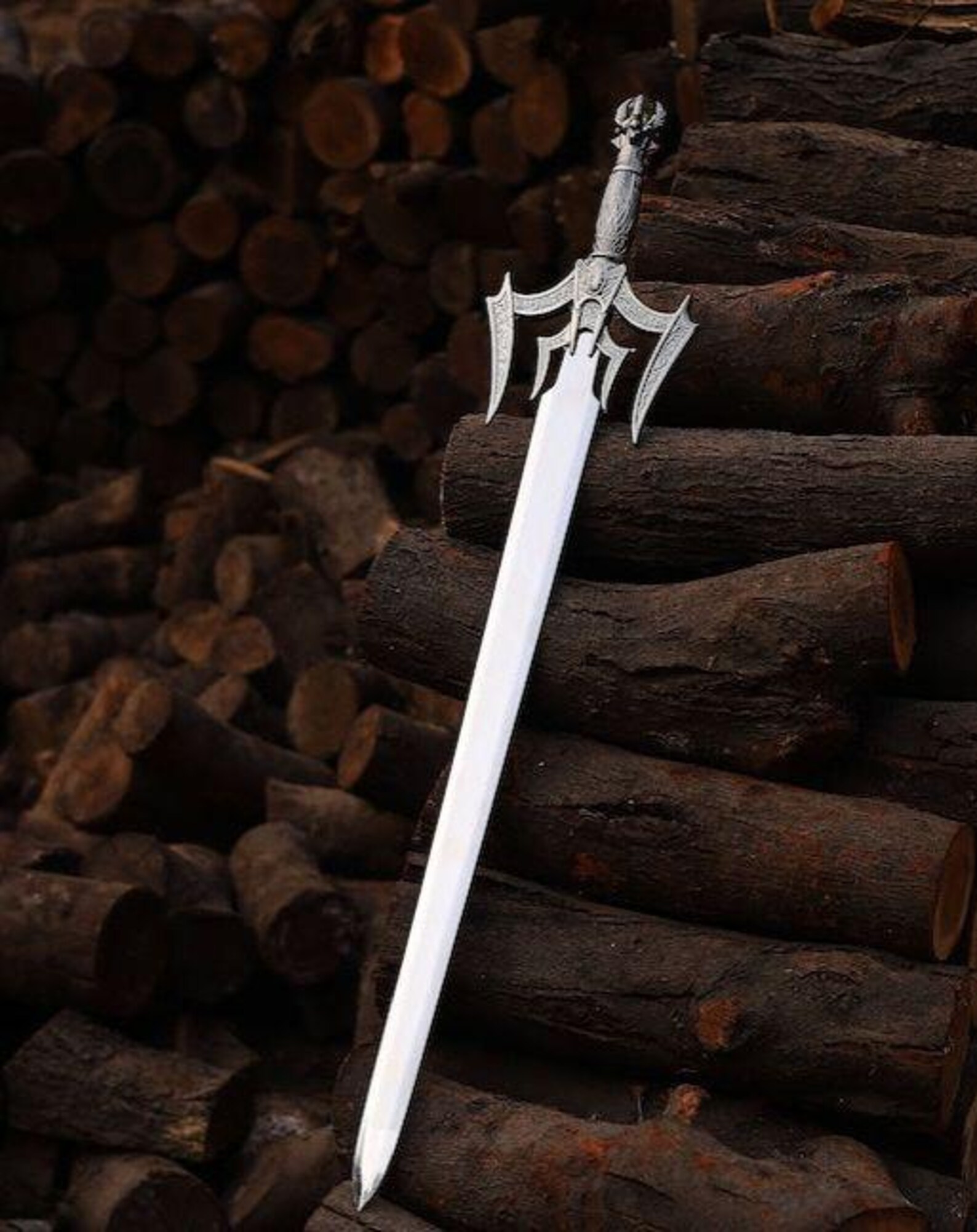 Authentic Hand-forged Viking Sword With Wall Mount Best Replica Sword ...