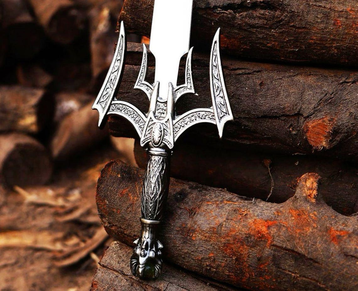 Authentic Hand-forged Viking Sword With Wall Mount Best Replica Sword ...