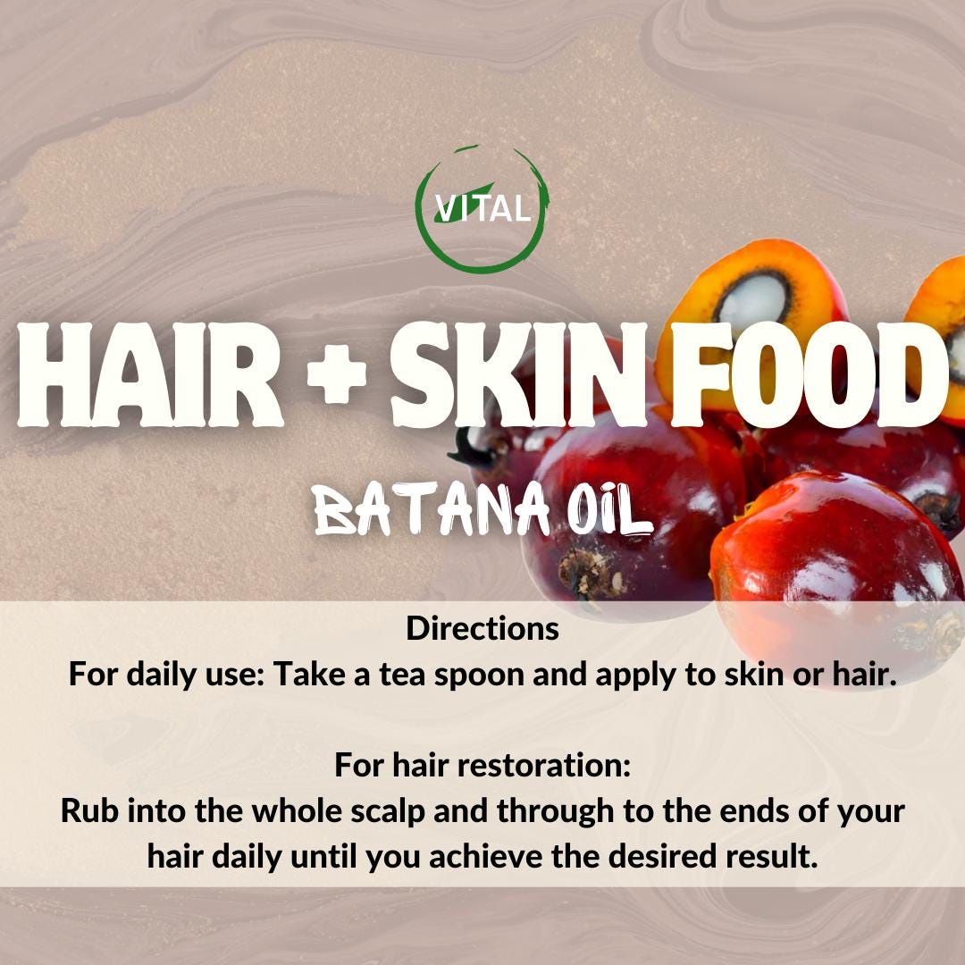 HAIR+SKIN FOOD - Batana Oil - 100% Pure From Honduras - Etsy