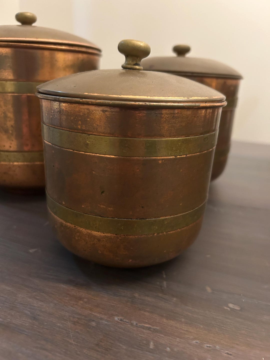 Vibtage Copper Canister Set - Etsy