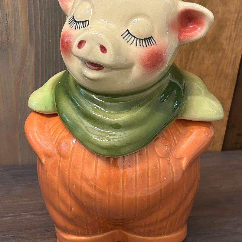 Shawnee Smiley Pig Cookie Jar - Etsy