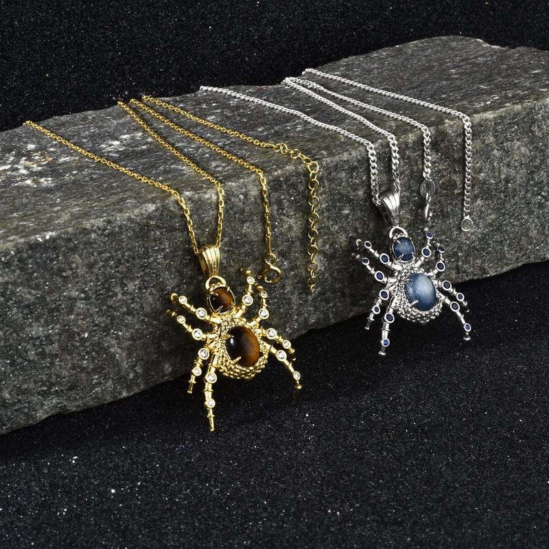 Spider Necklace - Etsy