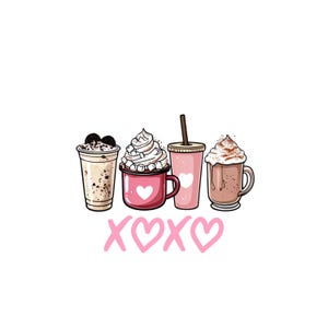 Adorable Valentine's Day Coffee Mug SVG Set - Instant Download - Etsy