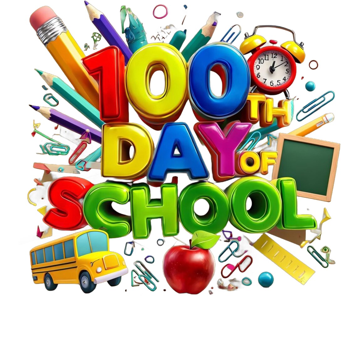 Celebration 100th Day of School Hash Mark SVG and PNG Set - Etsy