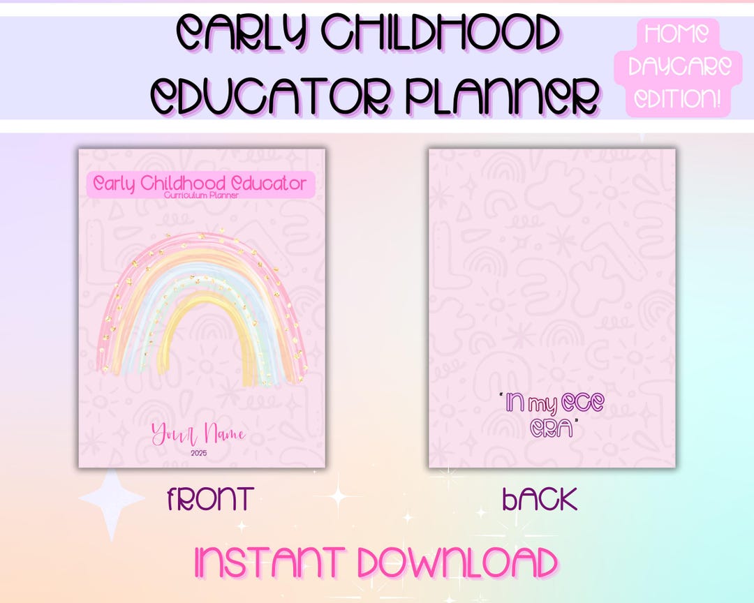 Early Childhood Educator Planner - Etsy