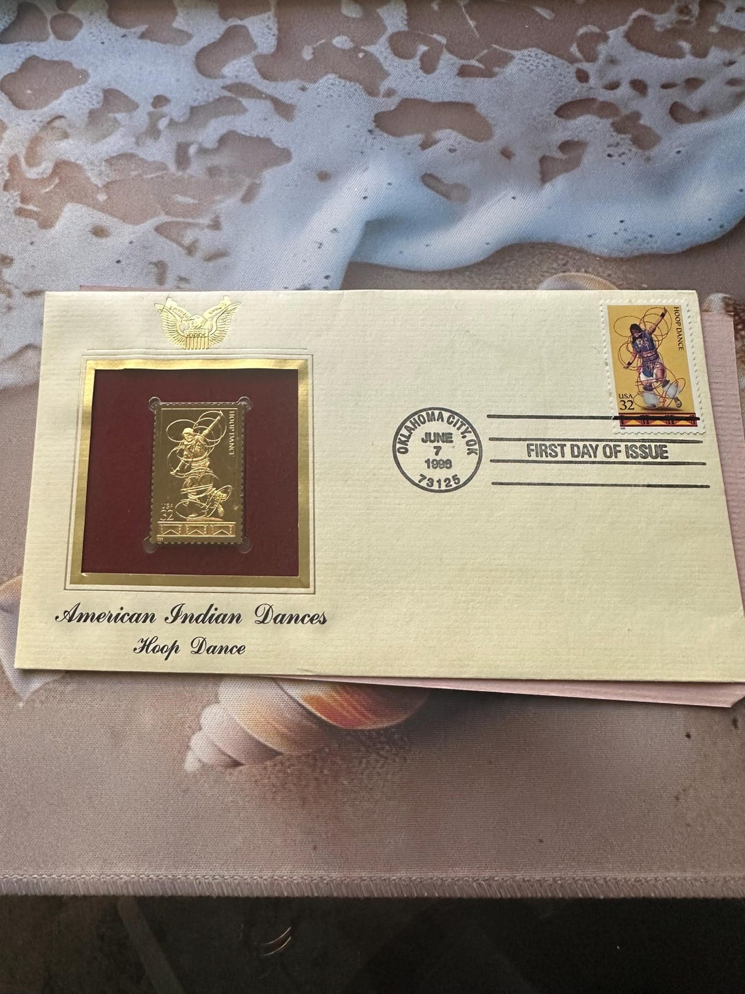 Golden Replicas of United States Stamps American Indian Dances June 7 ...