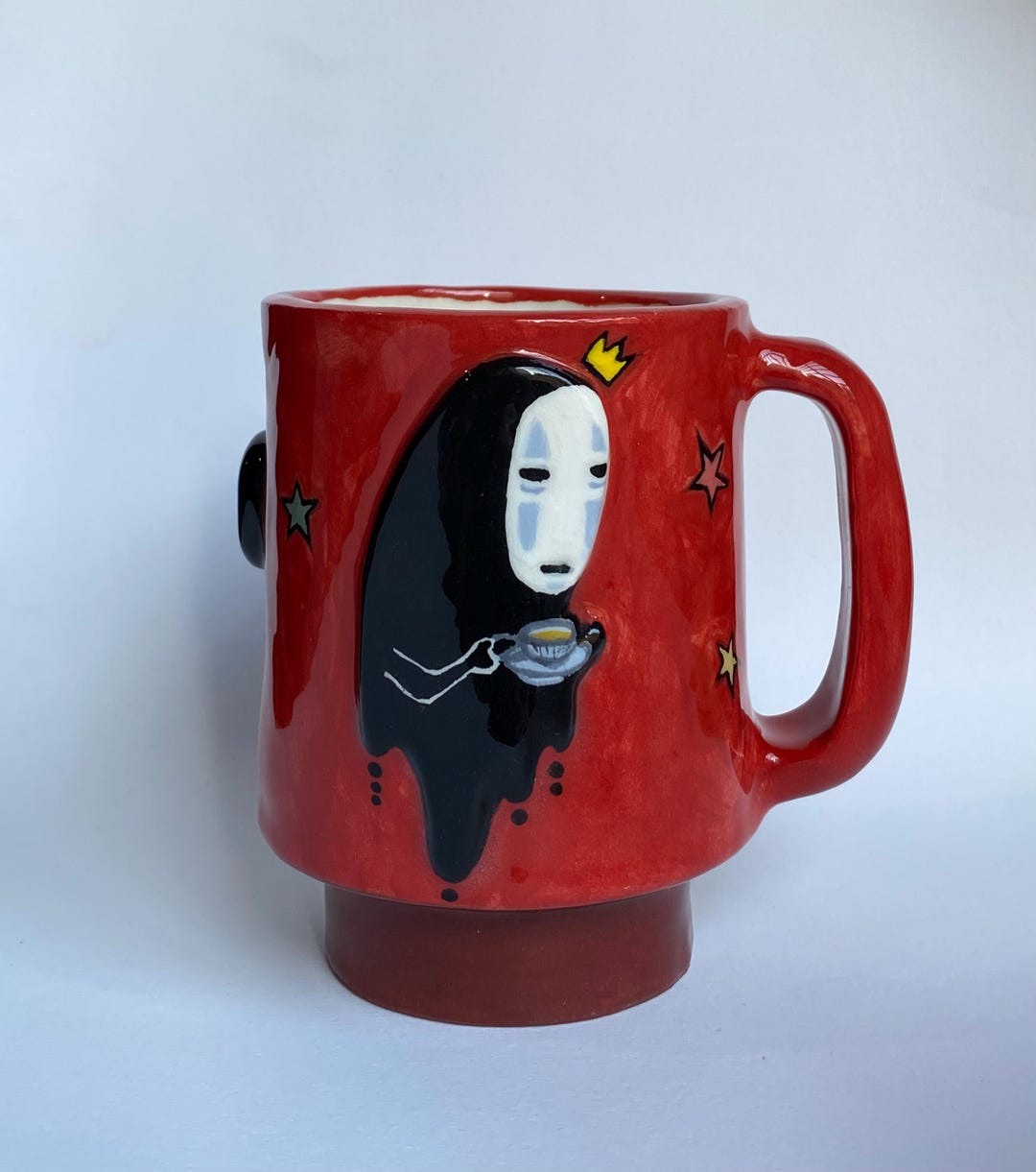 Handmade No Face Mug From Spirited Away Film - Etsy