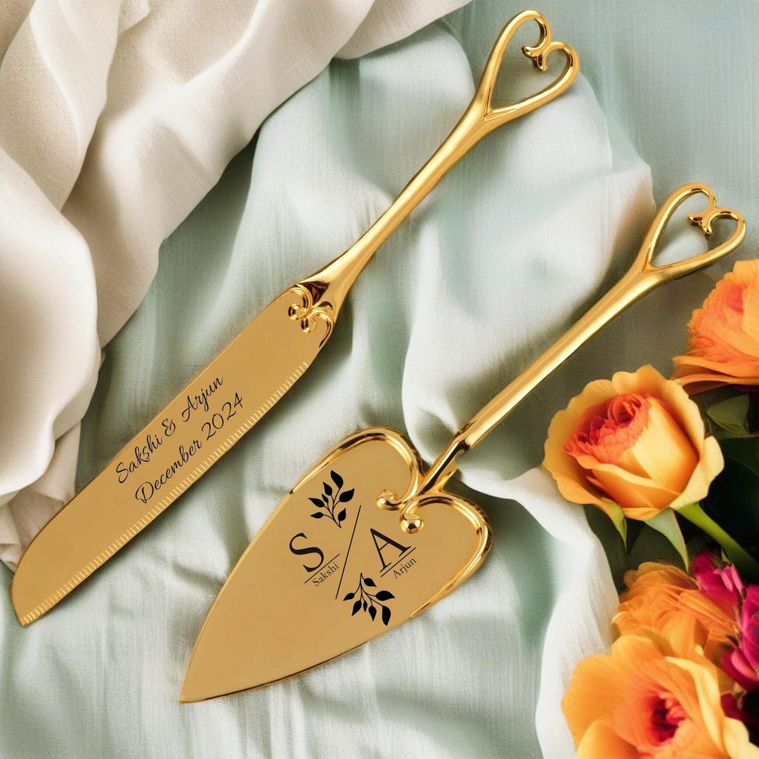 Custom Wedding Cake Server Set | Custom Cake Server | Wedding Gifts ...