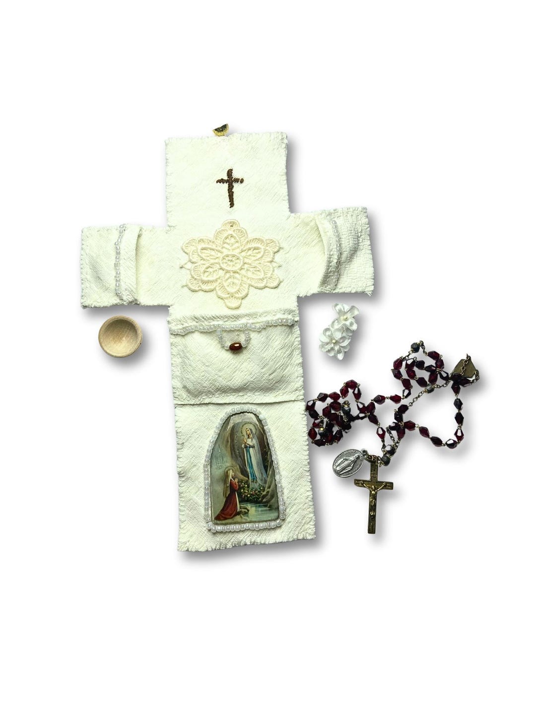 Cathlic Travel Altar / Shrine. Handmade. Spiritual Tool. St Bernadette ...