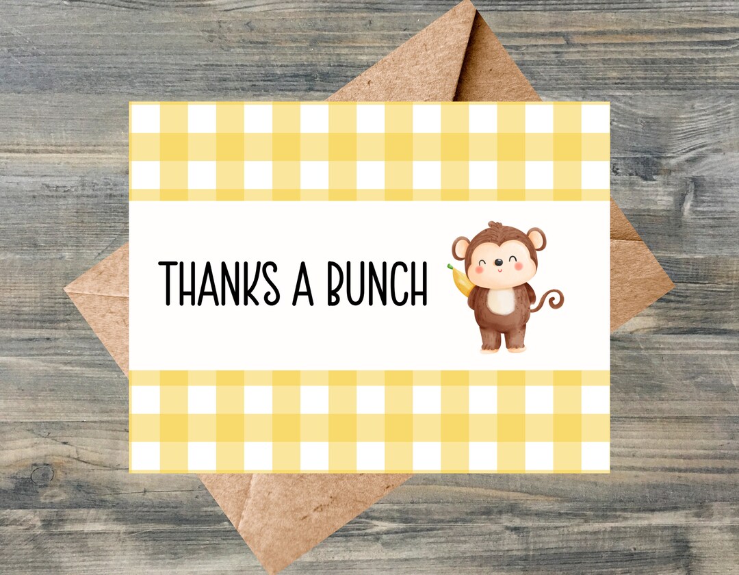 Thank You Note, Printable Note Card, Digital Thank You Card, Print at ...