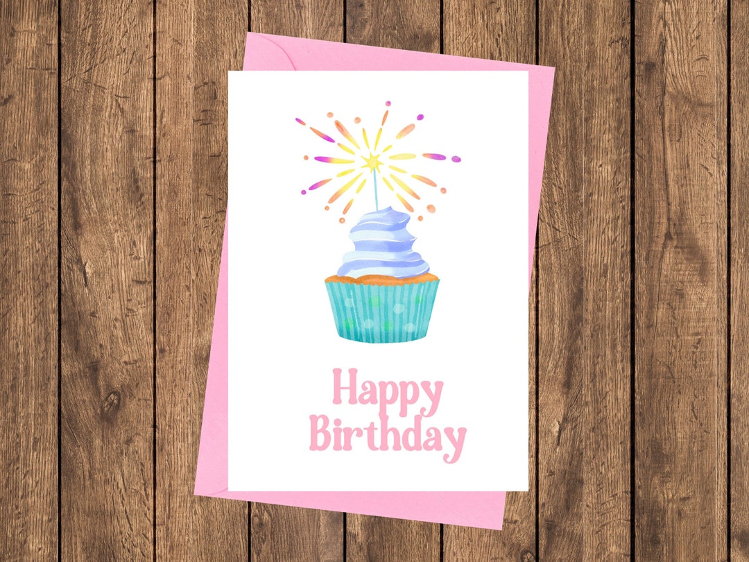 Printable Birthday Card Birthday Card Printable Greeting - Etsy