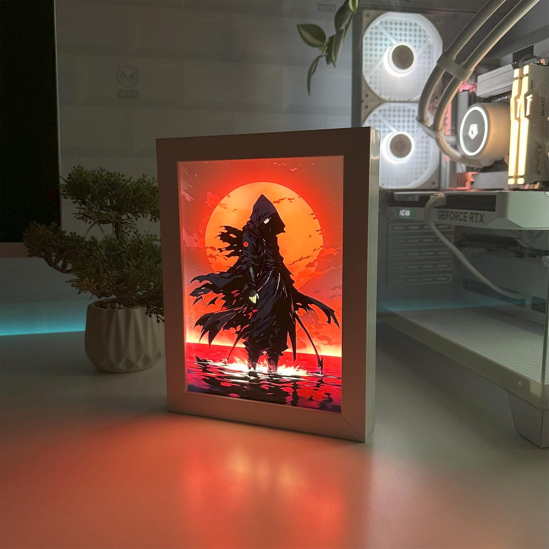 LED Frame Handmade / Anime Light Box Fan Art Night Light Light Decor - Etsy