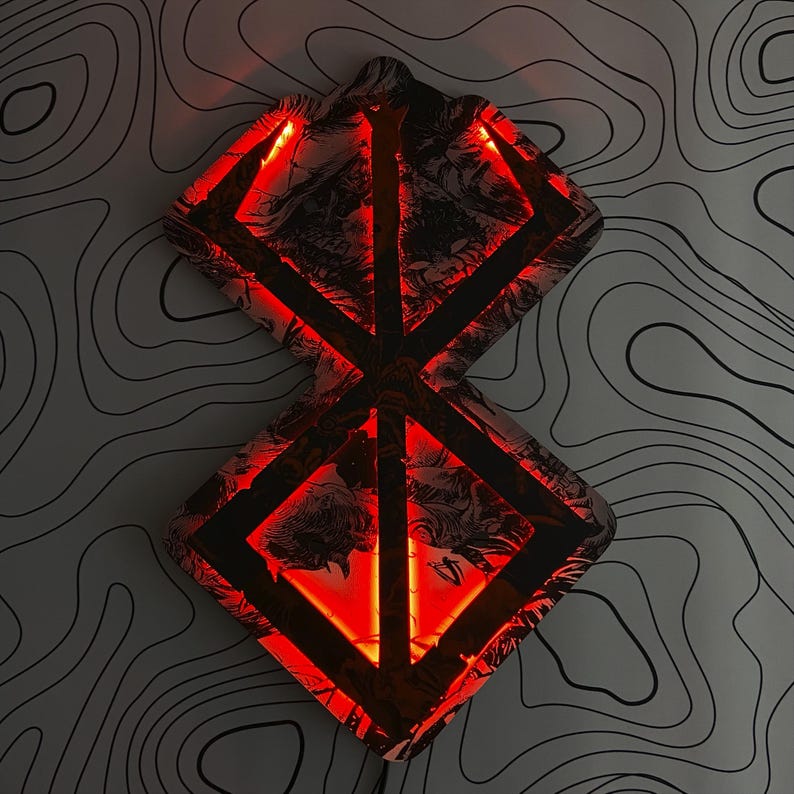 Berserk Brand of Sacrifice LED Sign — Anime Wall Light, Neon Flex Lamp ...