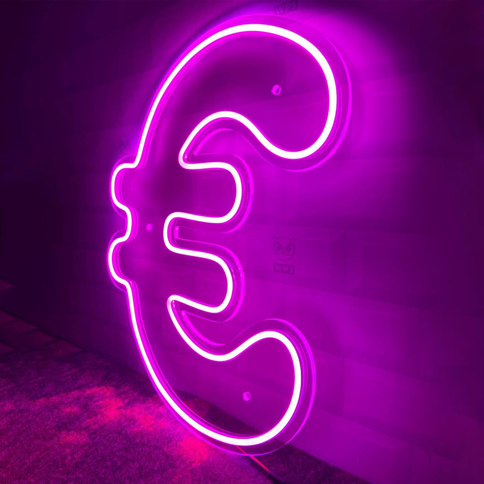 Neon Euro Sign: Bright Decor for Money Lovers - Etsy