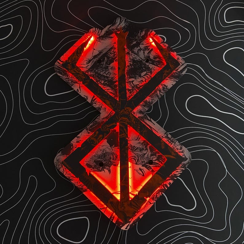 Berserk Brand of Sacrifice LED Sign — Anime Wall Light, Neon Flex Lamp ...