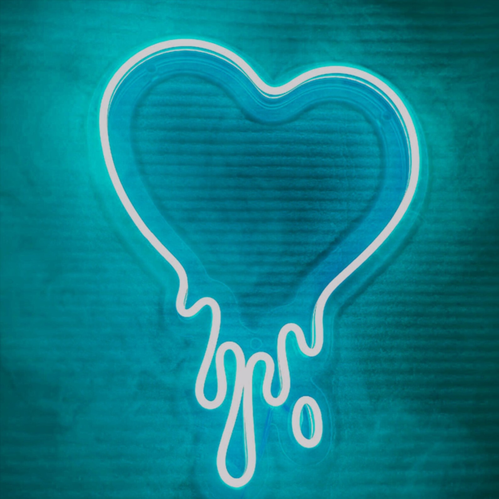 Neon Melting Heart Sign: Bright Decor for Money Lovers - Etsy