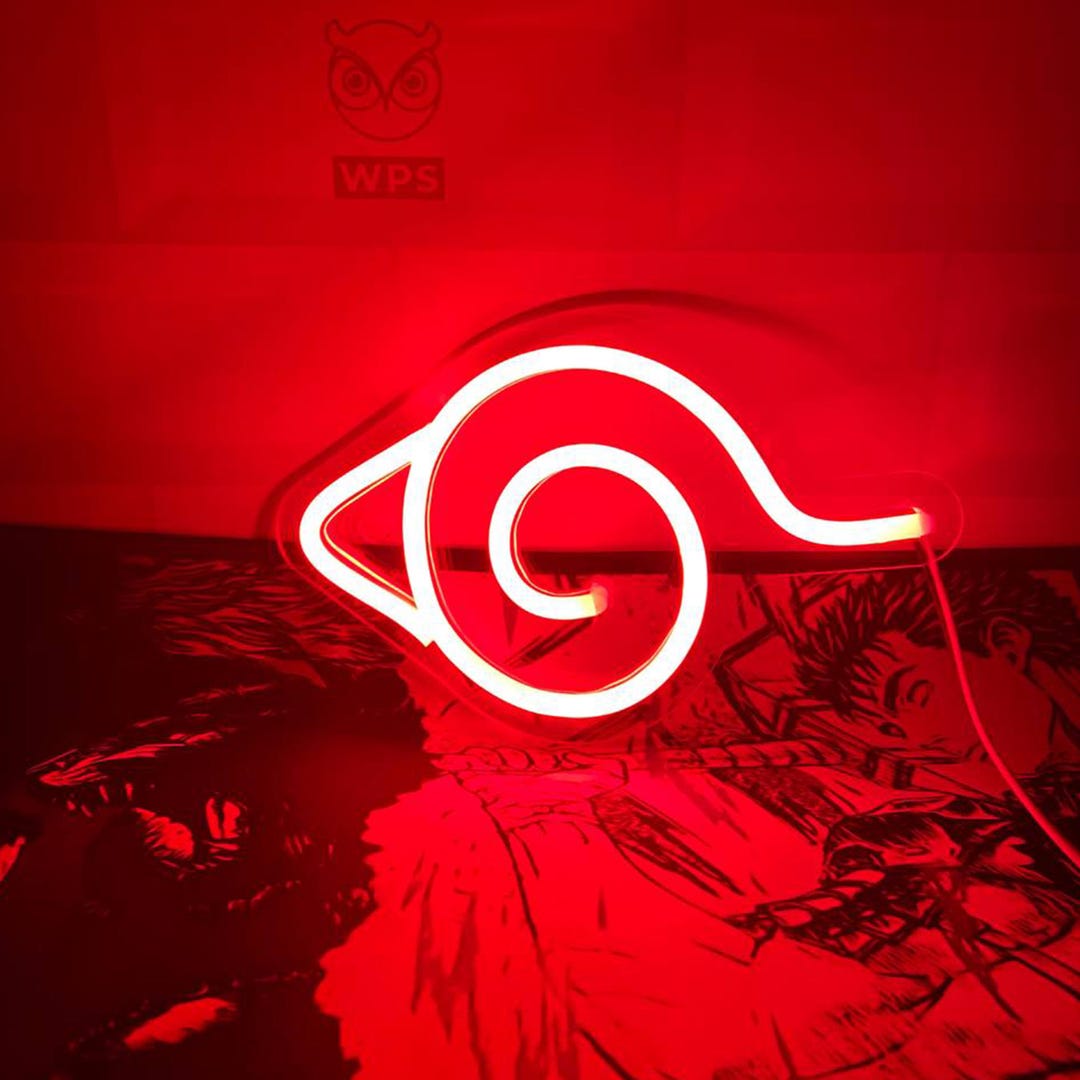 Neon Sign "sign of Kanohi" From the Anime Naruto: Bright Decor for Fans ...