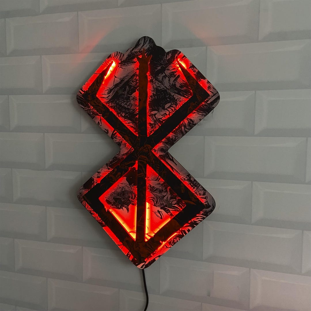 Berserk Brand of Sacrifice LED Sign — Anime Wall Light, Neon Flex Lamp ...