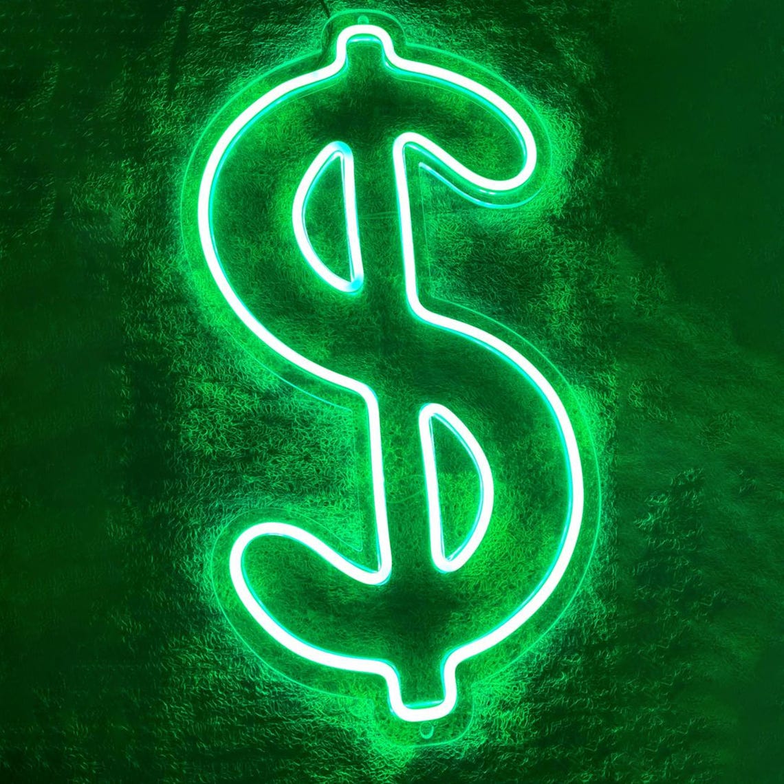 Dollar Sign Neon Sign a Bright Symbol of Money for Your Space - Etsy