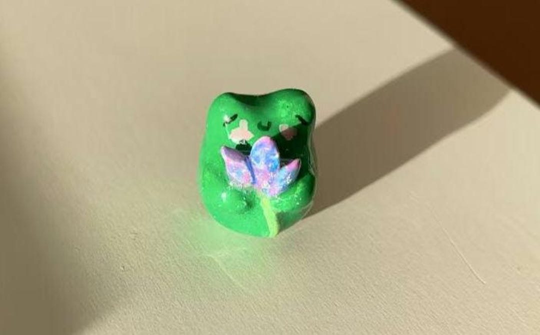 Celestial Frog | Misty | Air Dry Clay Figurine | Miniature| Handmade ...