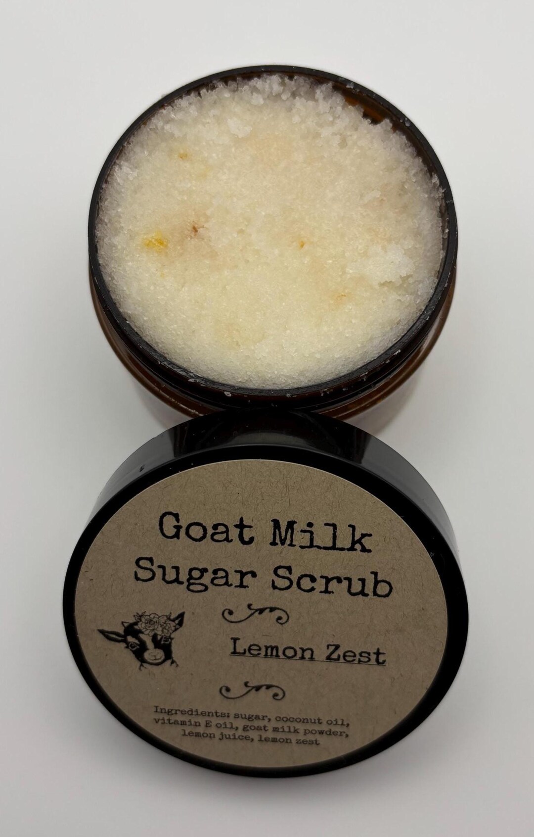 Lemon Zest Goat Milk Sugar Scrub - Etsy