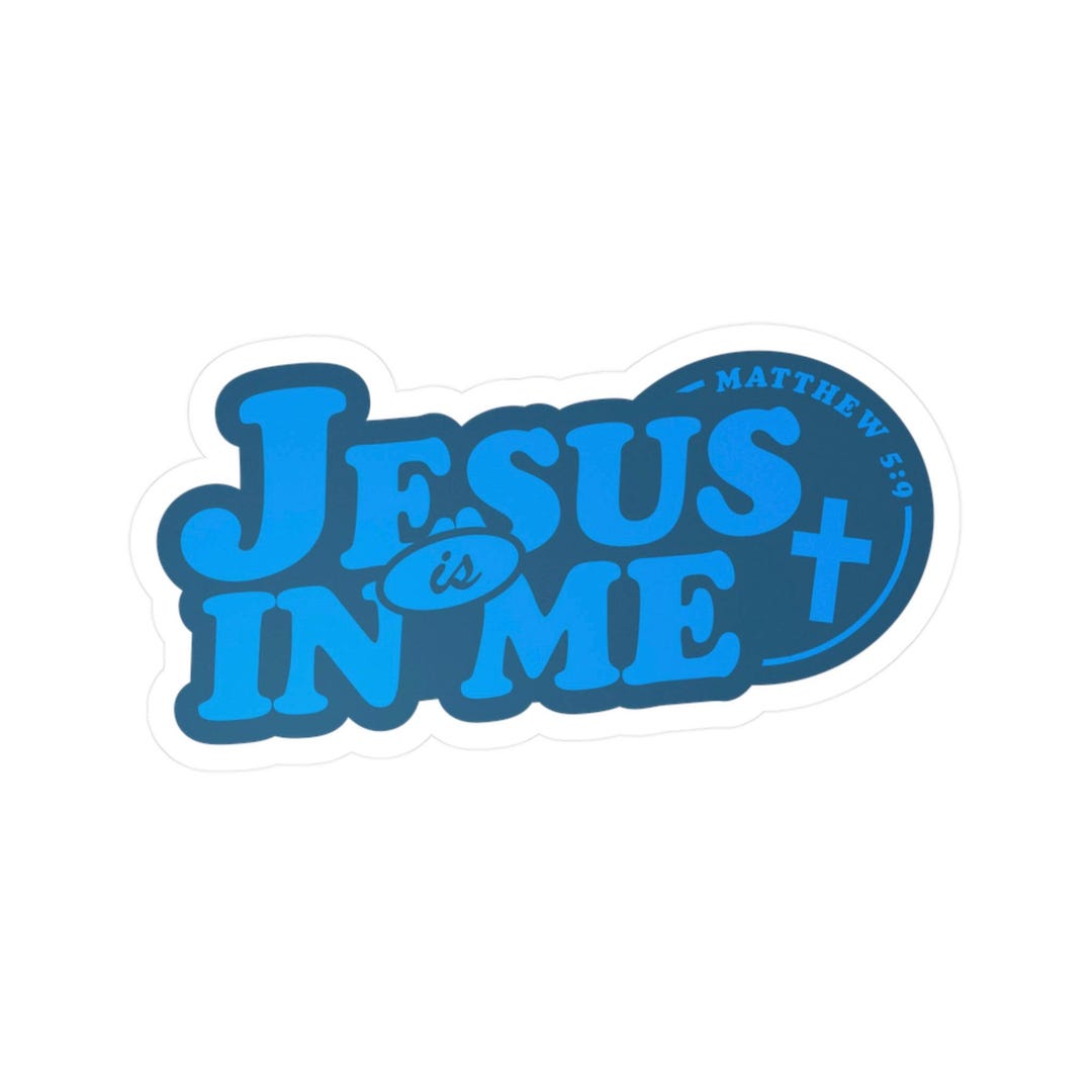 Jesus is in Me Laptop Decal Religious Christian Sticker, Faithful Car ...