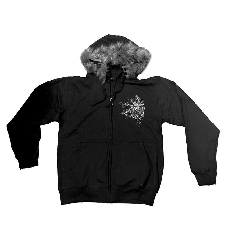 Fur Zip up Hoodie Mens - Etsy