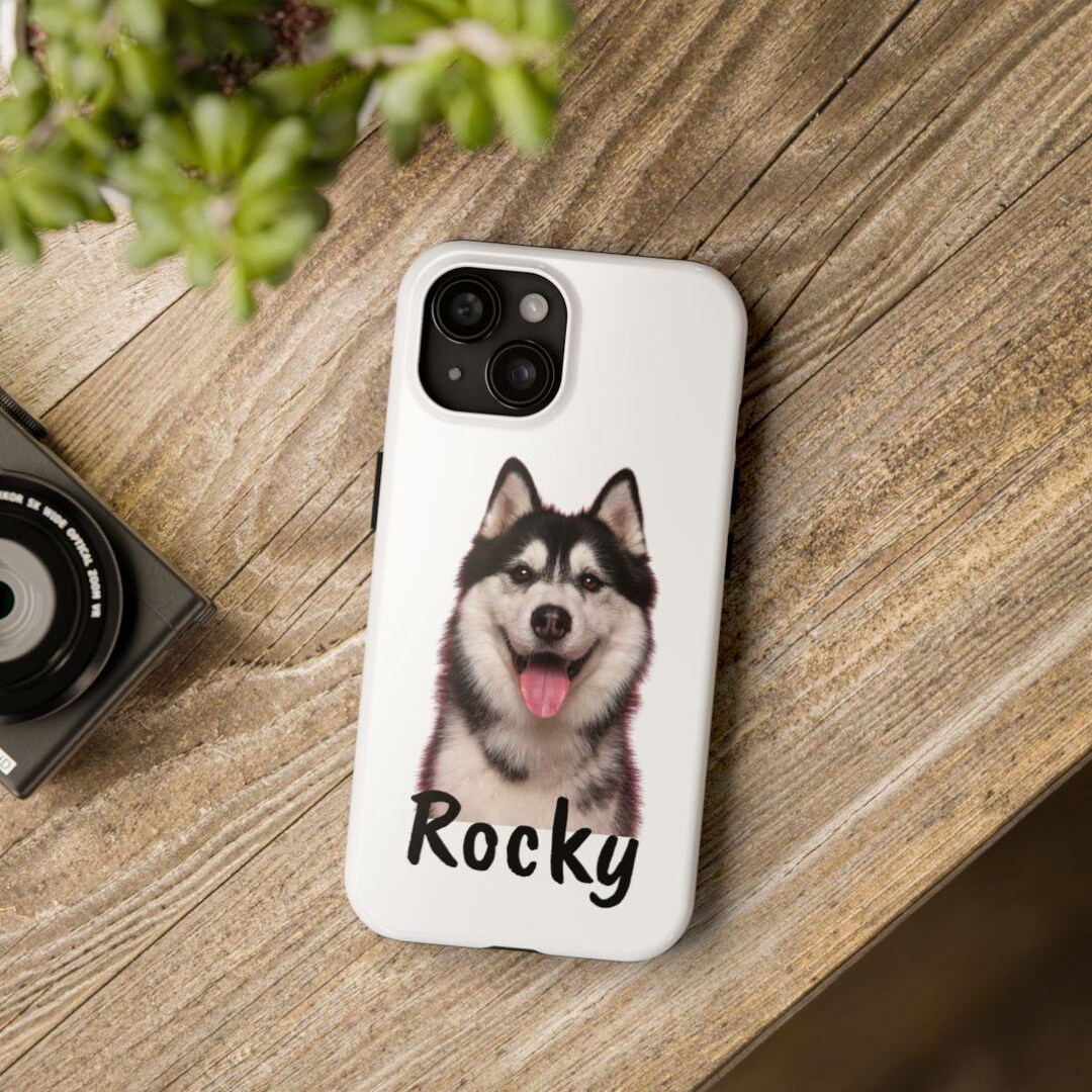 Custom Pet Phone Case Using Pet Photo + Name Custom Dog Phone Case ...